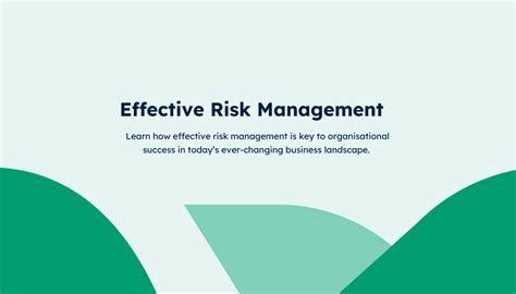Effective Risk Management Process