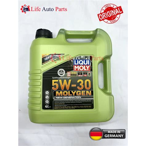 (ORIGINAL) LIQUI MOLY MOLYGEN 5W30 Fully Synthetic Engine Oil (4L) New ...