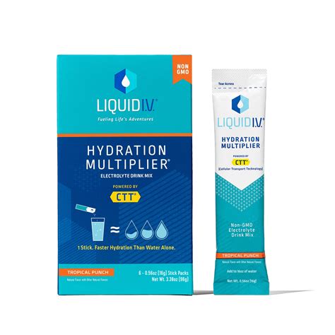 Liquid I V Hydration Multiplier Electrolyte Powder Packet Drink Mix