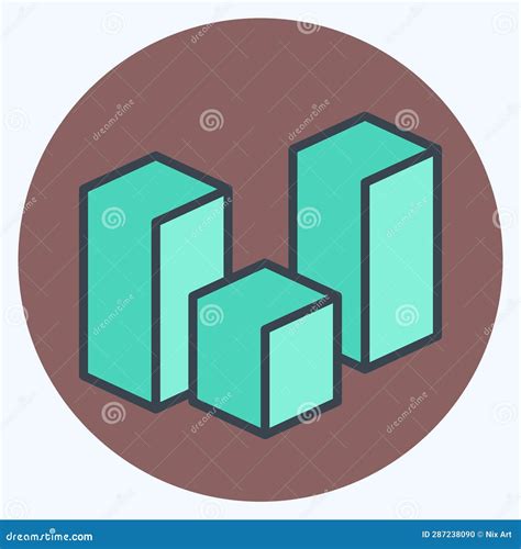 Icon 3d Visualication Related To 3d Visualization Symbol Color Mate Style Simple Design