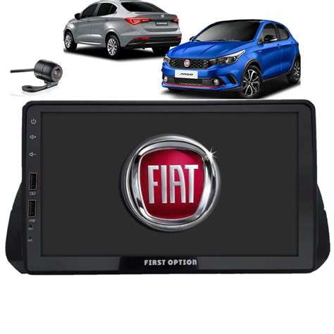 Central Multimidia Fiat Argo Cronos 2018 2019 2020 2021 2022 Mp5 Tela 9 Polegadas Moldura Câmera