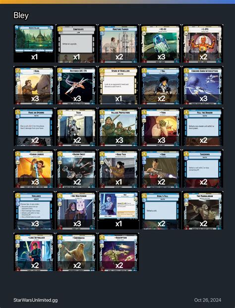 Bley Star Wars Unlimited Tcg
