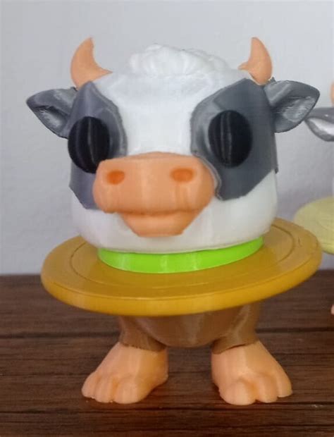 🐄 Cow Saturnine Italian Brainrot Funko Pop・ Stl File For 3d Printing・cults