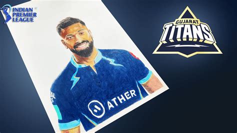 Hardik Pandya Drawing Ipl Timelapse By Skejo Arts Youtube