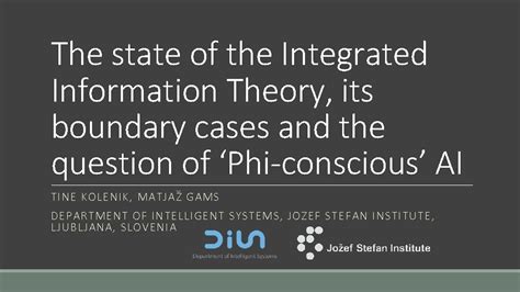 The State Of The Integrated Information Theory Its