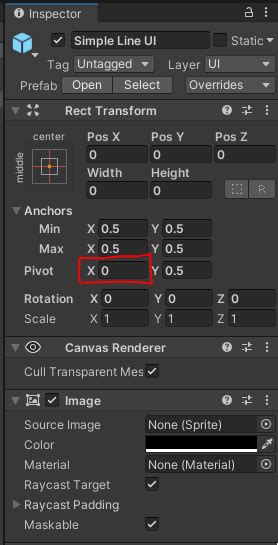 Unity Line Rendering Not Working In The Game With Canvas Stack Overflow