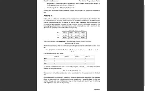 Solved Object Oriented Development Pass Task Arrays Chegg