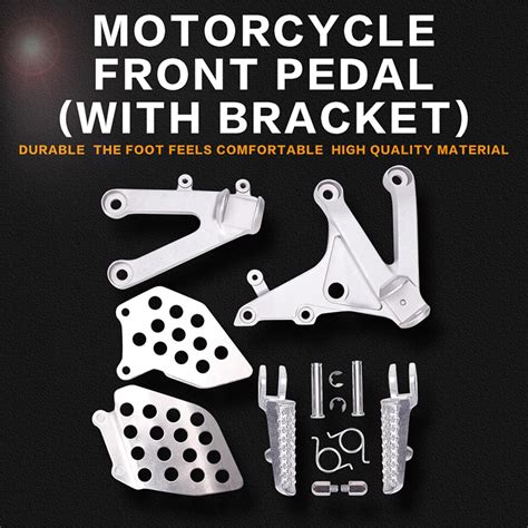 Front Foot Rests Pedal Bracket Assembly Kit For Honda Cbr600rr F5 07 08