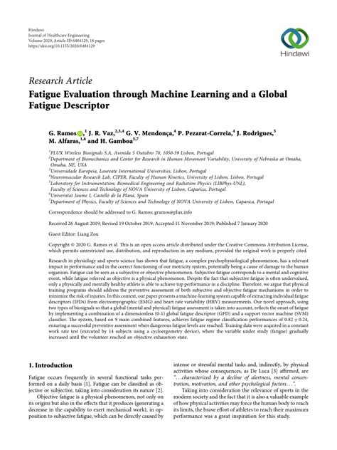 PDF Fatigue Evaluation Through Machine Learning And A Global Fatigue Descriptor
