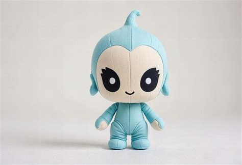 Featuring Minimalist Chibi Banshee Character Design Full Body Isolated On White Background