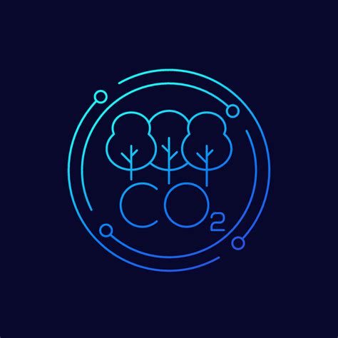 Carbon Offset And Reducing Co2 Gas Icon Linear Design 22702472 Vector Art At Vecteezy
