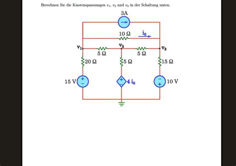 solved calculate the nodal voltages v1 v2 and v3 in the circuit