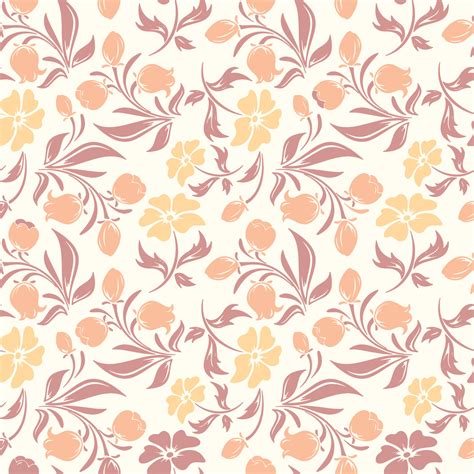 Floral Vintage Seamless Rose Pattern Vector Illustration 7892515 Vector