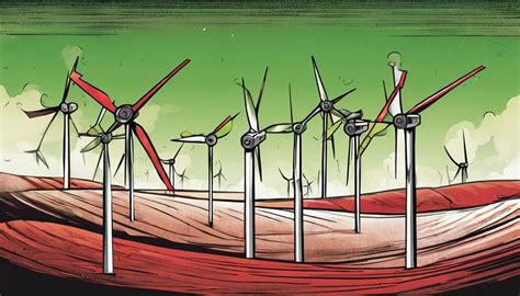 Wind Turbine Shutdown Speed Preventing Damage Safely Two Green Leaves