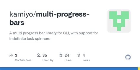 Github Kamiyo Multi Progress Bars A Multi Progress Bar Library For Cli With Support For