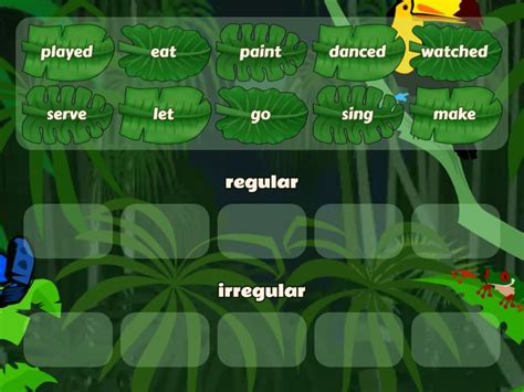 Regular Verbs And Irregular Verbs Group Sort Regular Verbs And Irregular Verbs Group Sort