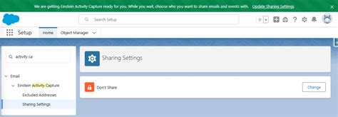 Einstein Activity Capture Setup In Salesforce