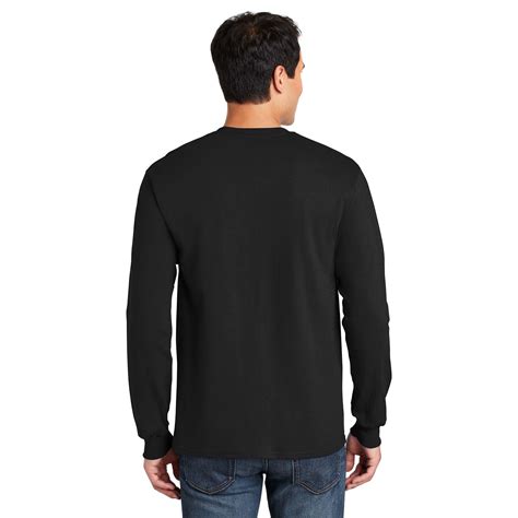 Gildan G2400 Ultra Cotton Long Sleeve T Shirt Black Full Source