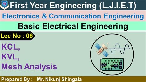 Lec 06kcl Kvl And Mesh Analysis Ii Basic Electrical Engineering I First Year Engineering Youtube Lec 06kcl Kvl And Mesh Analysis Ii Basic Electrical Engineering I First Year Engineering Youtube