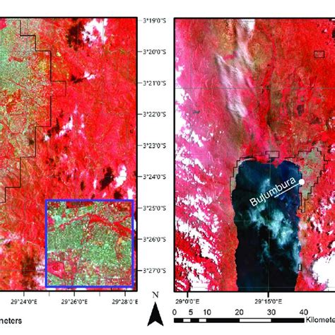 Example Of Urban Centre Delineation Delineation With The 1 Km Grid In Download Scientific
