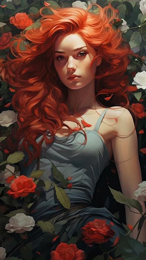 Pinterest Рыжеволосые девушки Красивые рыжие Рисунки женщин
