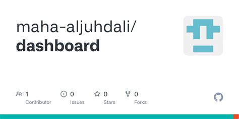 GitHub Maha Aljuhdali Dashboard