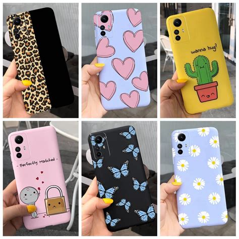 Note 12s Case For Xiaomi Redmi Note 12s 4g Cover Cute Love Heart Cactus