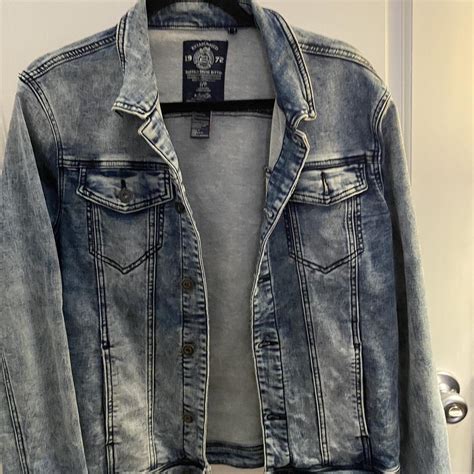 Buffalo David Bitton Acid Wash Denim Jacket Denim Depop