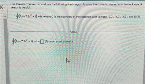 solved use green s theorem to evaluate the following line