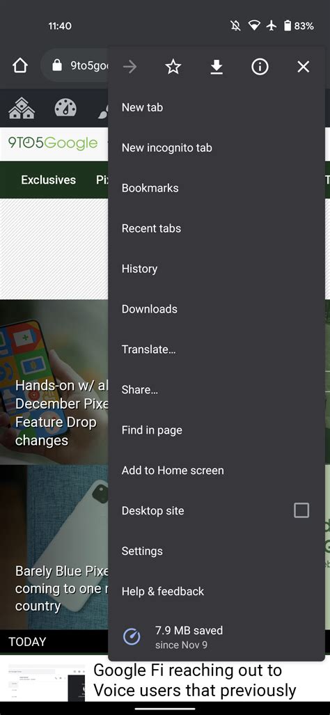 Chrome For Android Adds Helpful Icons To The Overflow Menu 9to5Google