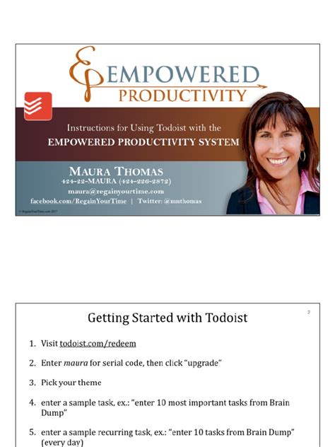 Todoist Instructions Pdf