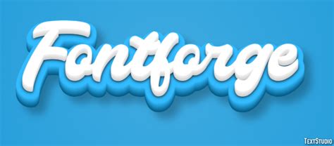 Fontforge Text Effect And Logo Design Font