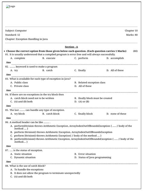 chap 10 exceptionhandling in java pdf control flow constructor