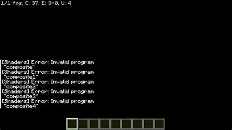 I Tried To Use Seus Shaders With Optifine This Happened Does Anyone Know How To Fix This R