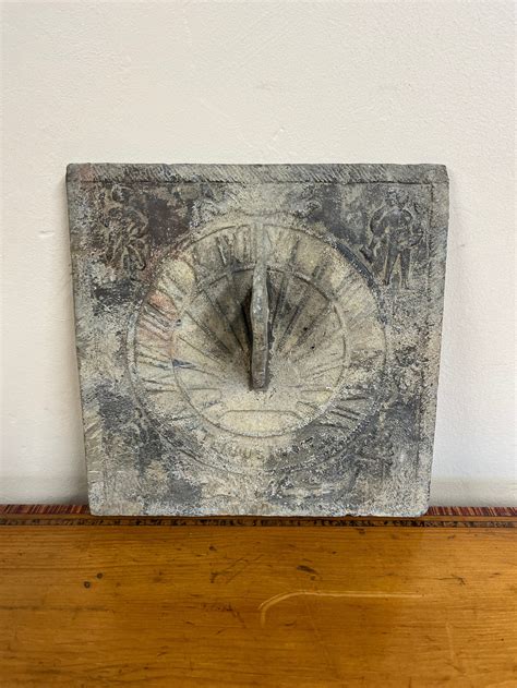 Circa 1900 Lead Sundial Tempus Fugit 'Time Flies' (GD-188) SOLD