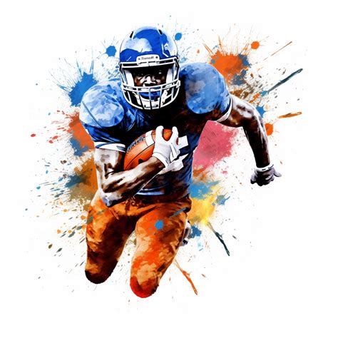 Football Cliparts Colorful 4225604 Clipart Library