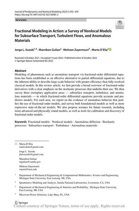 Fractional Modeling In Action A Survey Of Nonlocal Models For Subsurface Transport Turbulent
