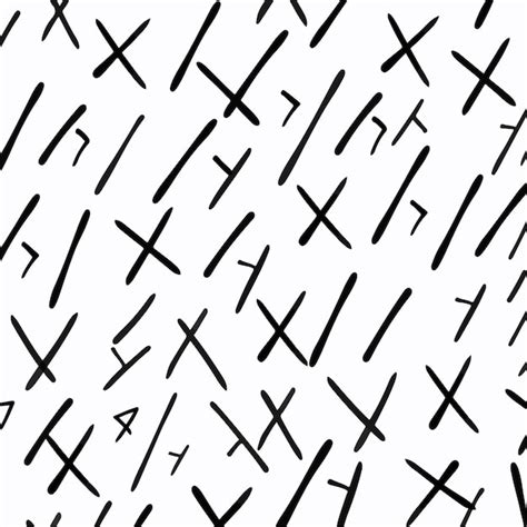 Seamless Crossed Lines Tally Pattern Premium Ai Generated Vector