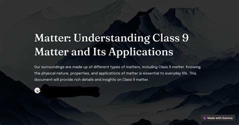 SOLUTION Class Science Chapter Matter In Our Surroundings Notes Copy Studypool