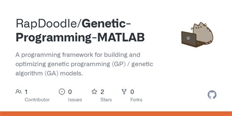 github rapdoodle genetic programming matlab a programming framework