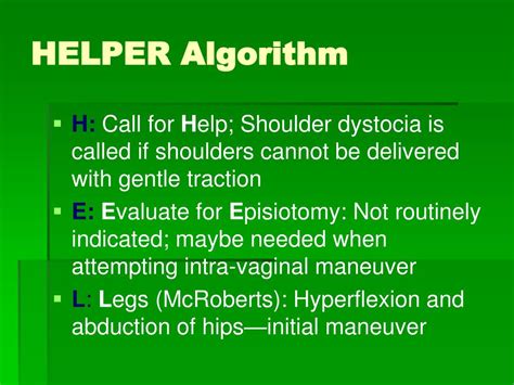 Ppt Shoulder Dystocia Powerpoint Presentation Free Download Id 3115183
