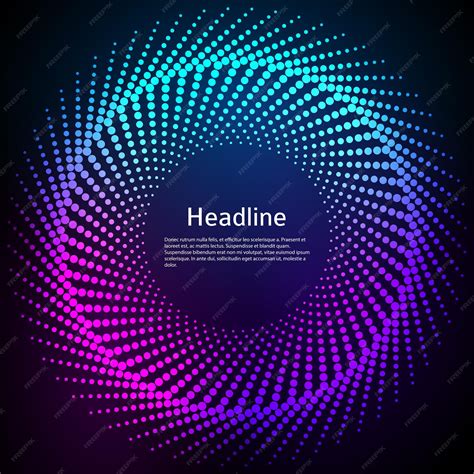 원형 와이어 프레임 메쉬 로고 요소 벡터 일러스트 레이 션 Eps10 디지털 배경 포스터 원 라인 효과 판촉 사업 및 마케팅 신제품 표지 페이지 레이아웃 디자인 패턴