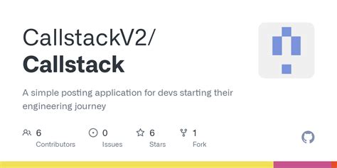 Github Callstackv2callstack A Simple Posting Application For Devs