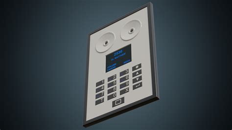 Intercom 1 Basic 3d Model Turbosquid 2169413