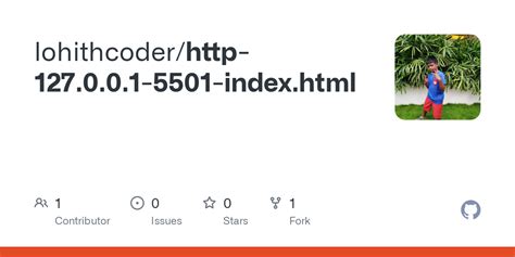github lohithcoder 127 0 0 1 5501 index