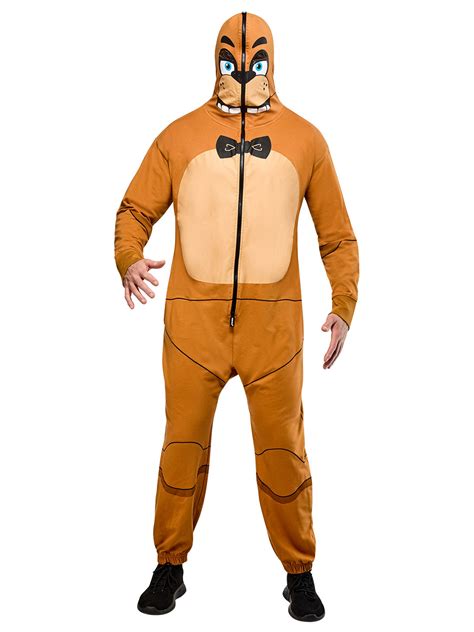 Adult Five Nights At Freddys Freddy Fazbear Zipsters Hooded Costume