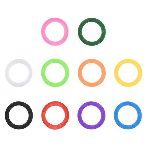 Key Caps Covers Set Keys Ring Coding Tags Identifiers Silicone Case Shell Protector 10 Assorted