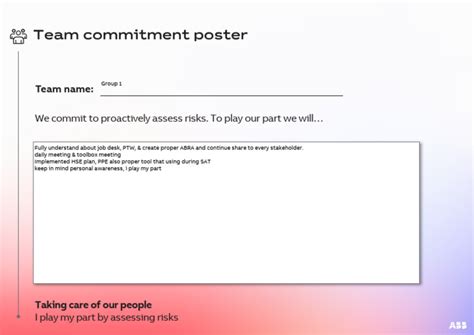 Sc2 Team Commitment Poster A4 Pdf