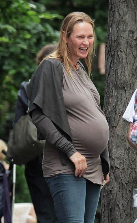 Uma Thurman Pregnant Pic