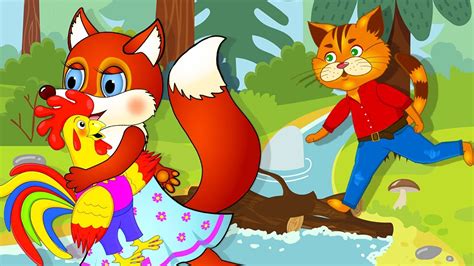 Кот Петух и Лиса Сказка для детей Мультфильм Машулины сказки Сказки малышам Youtube